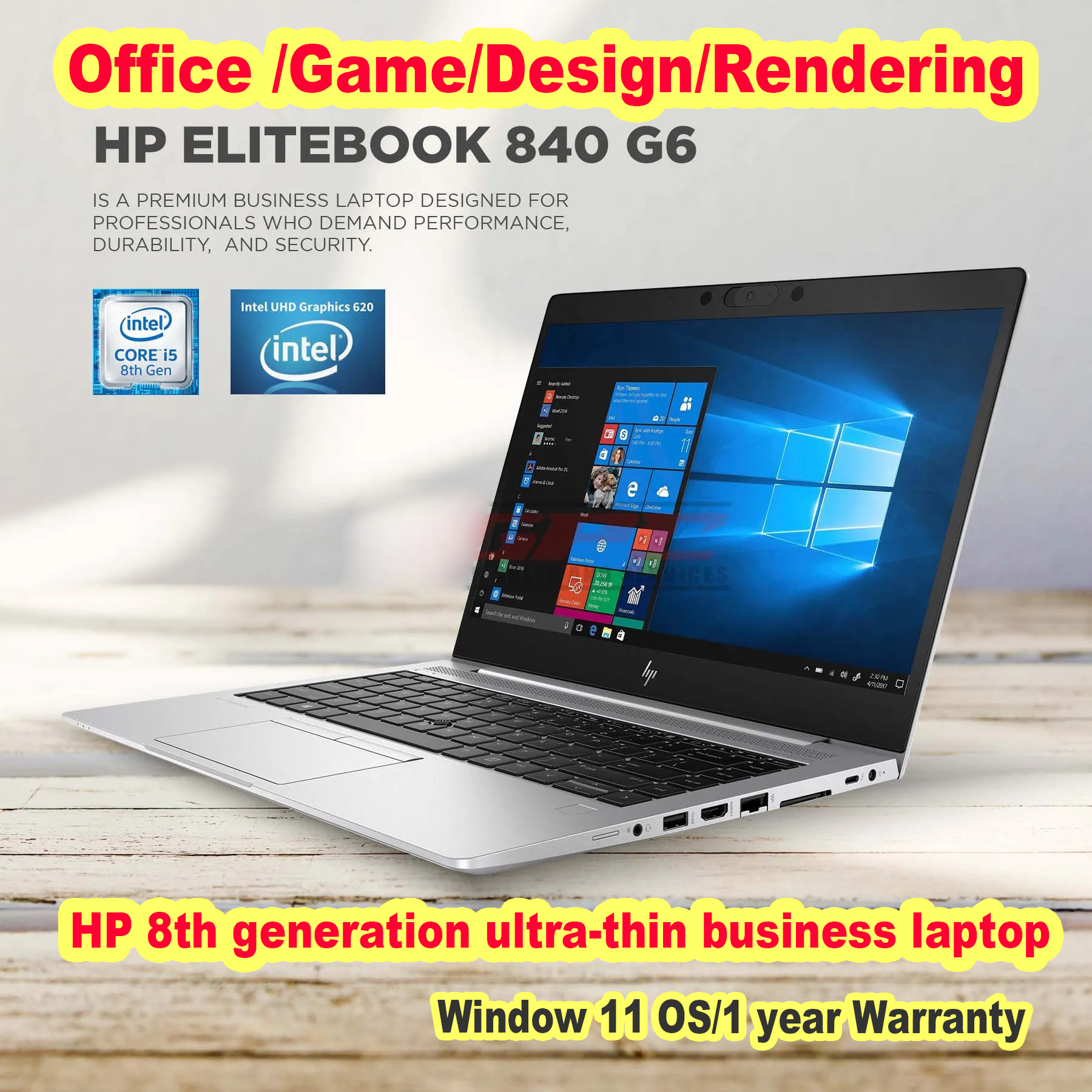 HP Elitebook 840 G6 Laptop 14" i5 8gen 8GB RAM 120G+256G+512G+1TB SSD ...